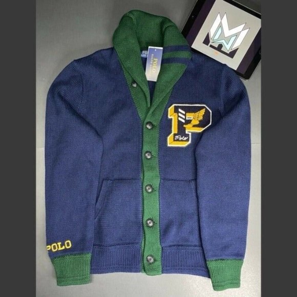 Polo Ralph Lauren | Sweaters | Polo Ralph Lauren Navy Pwing Patch ...